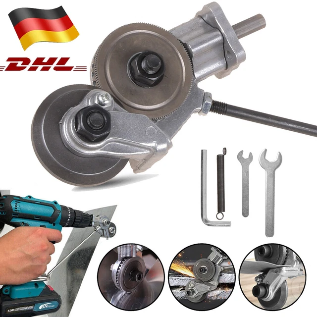 DOPPELKOPF BLECHKNABBER BLECHNIBBLER Blechschneider Bohrmaschine ...