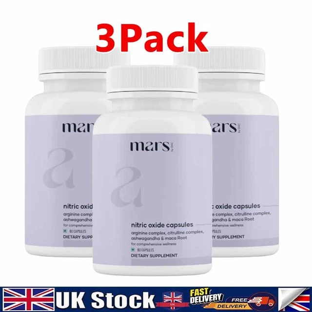 3-PACK MARS NITRIC Oxide Capsules | UK | Fast ship £14.98 - PicClick UK