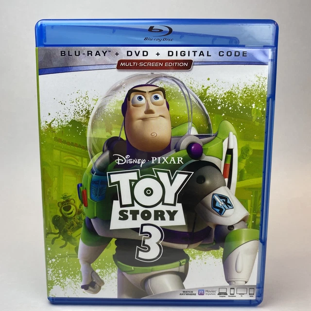 TOY STORY 3 BLU-RAY + DVD Digital Multi-Screen Edition Walt Disney 3 ...