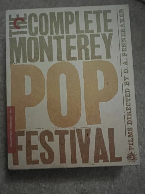 THE COMPLETE MONTEREY Pop Festival (DVD, 3-Disc, Criterion Collection ...