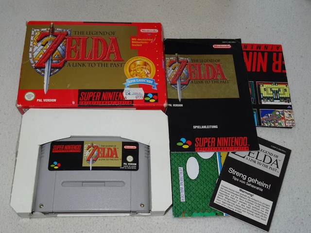 ZELDA A LINK to the Past Super Nintendo SNES Spiel komplett mit OVP & Anleitung EUR 153,99 ...