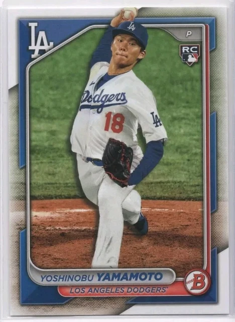 2024 BOWMAN PAPER Yoshinobu Yamamoto RC Los Angeles Dodgers #36 Stella ...