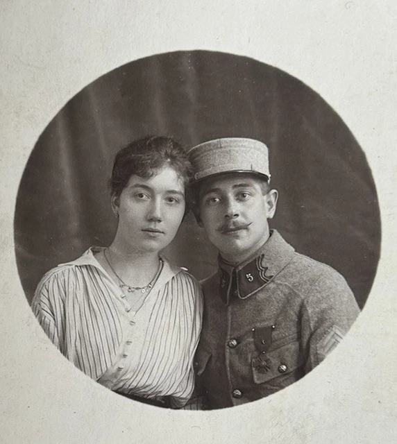 PHOTO POILU 5 Ra Regiment Artillerie Bully Guerre 14 18 Français Wwi ...
