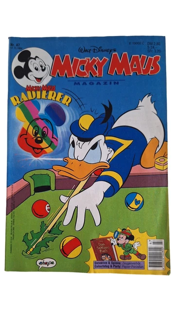 WALT DISNEY MICKY Maus Magazin Nr. 47 Comic Heft 1994 Donald Duck EUR 4 ...