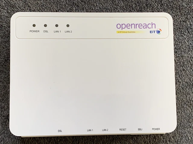 BT OPENREACH FIBRE VDSL2 Modem - ECI Telecom - B-Focus V-2FUB/r Rev B ...