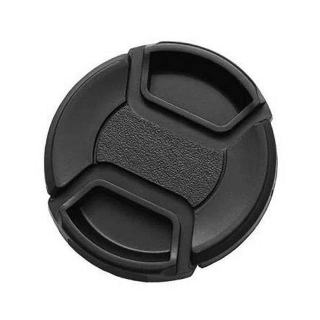 49MM LENS CAP center pinch snap on Front Cover string -☄ For Nikon P4P0 ...