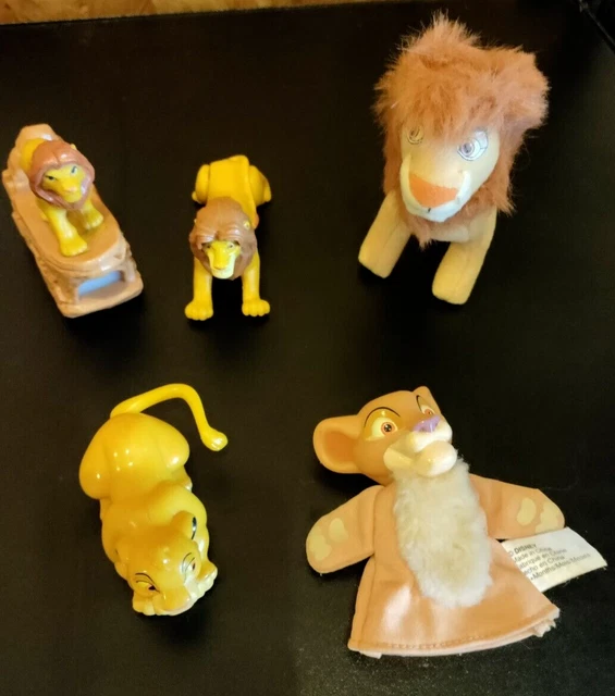 DISNEY THE LION King Simba Action Figure Toys /Kiara Finger Puppet Lot ...
