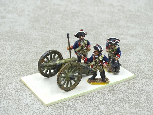 28MM SEVEN YEARS War metal PRUSSIAN ARTILLERY Painted Front Rank 07454 ...