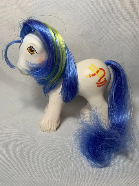 MY LITTLE PONY Chief Figure G1 White Hasbro 1987 Fireman Big Brother ...