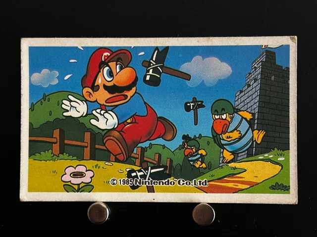 MARIO HAMMER BRO Mario Bros. Carte Kaku Menko Rare Japon Collection ...