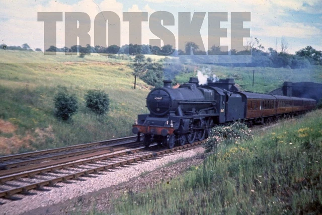 35MM SLIDE BR British Railways Steam Loco 45667 Jubilee Elstree 1960 ...