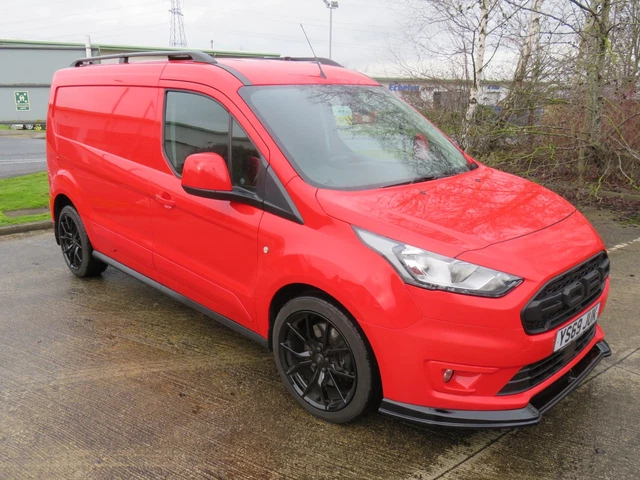 FORD TRANSIT CONNECT Limited 2020. Red, RS Wheels, Splitter, Rear ...