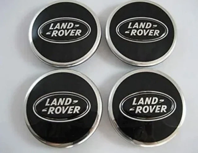 X4 63MM Land Rover Wheel Centre Cap - Black £18.99 - PicClick UK