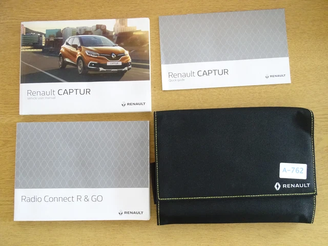 GENUINE RENAULT CAPTUR Mk2 2017-2019 Owners Manual Handbook Wallet Pack A-762 £36.99 - PicClick UK