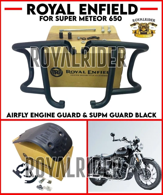 ROYAL ENFIELD SUPER Meteor 650 "PROTECTION MOTEUR AIRFLY ET PROTECTION ...