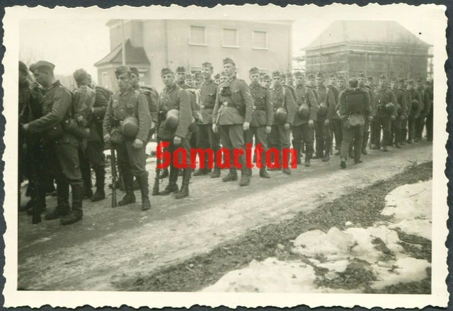E3/4 WW2 ORIGINAL Photo Of German Wehrmacht Infantry In Full Gear ...