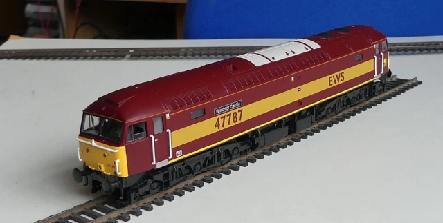 HELJAN 4698 EWS Class 47 No 47787 in EWS Maroon/Gold Livery, Excellent+ ...