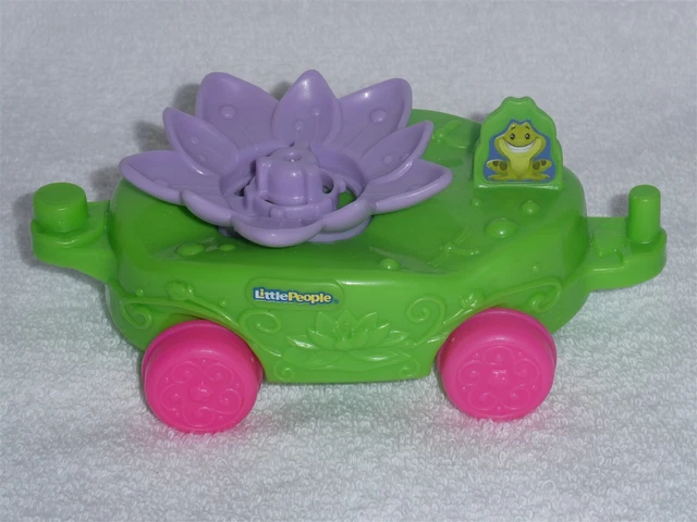 FISHER PRICE LITTLE People Tiana Princess Parade Float Train Flower ...