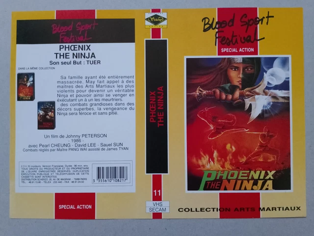 JAQUETTE VHS - Phoenix The Ninja - Vhs Sleeve EUR 5,00 - PicClick FR