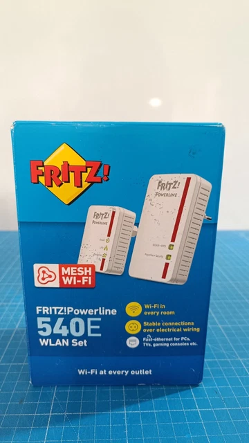 AVM FRITZ!POWERLINE 540E WLAN Set Homeplug AV _0.5_6 EUR 69,95 ...