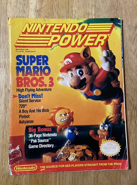 NINTENDO POWER #11 March April 1990 Super Mario Bros 3 Contra Poster ...
