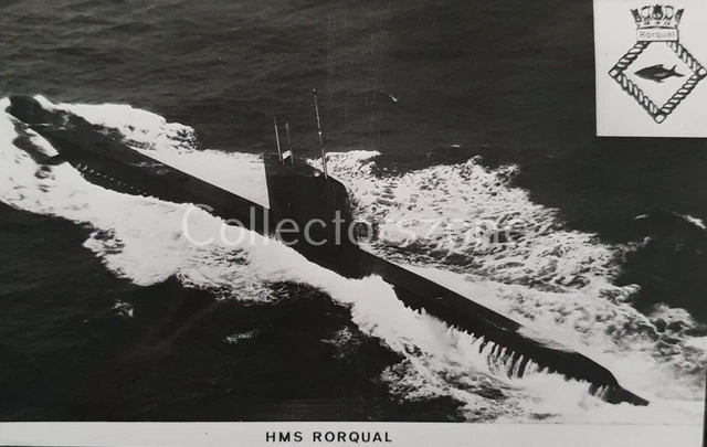 BRITISH ROYAL NAVY Military Submarine Photograph. HMS Rorqual - 5.5x3.5 ...