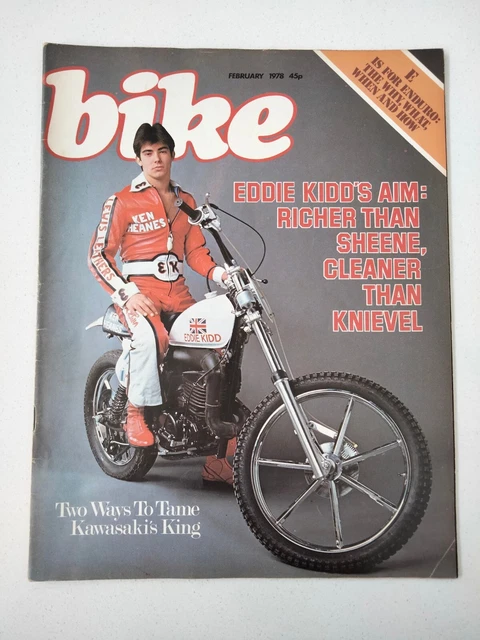 RARE BIKE MAGAZINE 1970's Eddie Kidd Yamaha Kawasaki Enduro Ogri ...