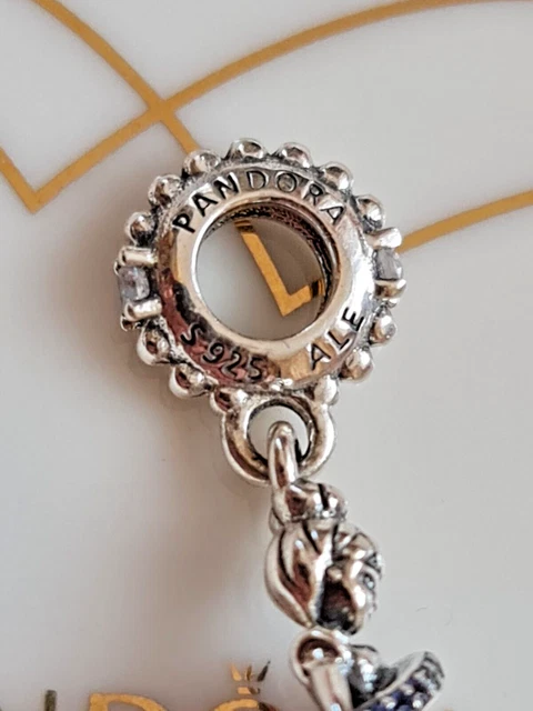 PANDORA DISNEY CINDERELLA Magical Moment Dangle Charm #799201C01 Cubic ...