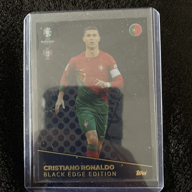 MATCH ATTAX UEFA Euro 2024 Cristiano Ronaldo Black Edge Edition No Be7 £5.92 - PicClick UK