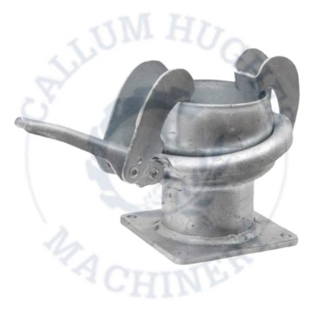 BAUER MALE 6& & 4 bolt flange, Spread Plate Attachment Fitting, Slurry ...