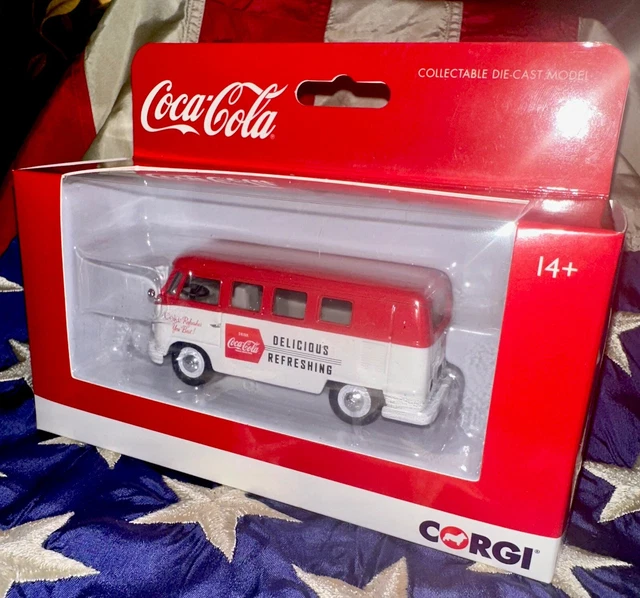 CORGI VW 2 CC02733 VOLKSWAGEN CAMPER VAN COCA COLA 1960's BRAND NEW ...
