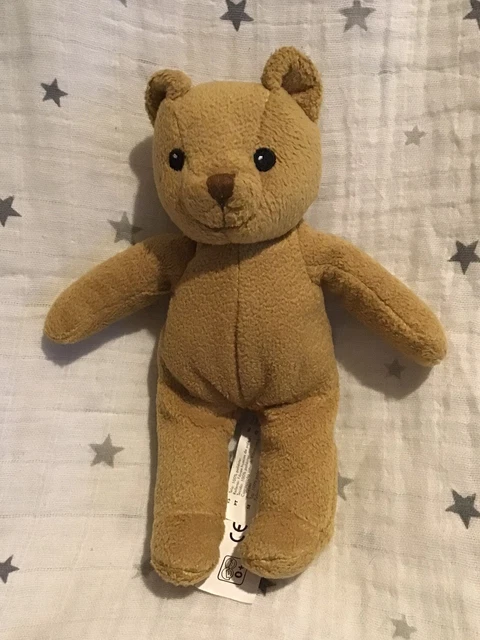 IKEA BLUND TAN Teddy Bear Plush Soft Toy Blankie Comforter 25cm Vintage ...