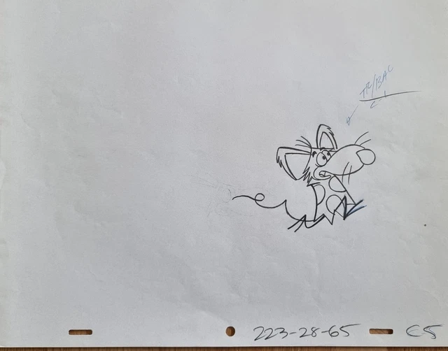 HANNA BARBERA 1970S Flintstones Animation Art Production Drawing Cave ...