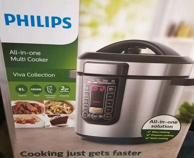 PHILIPS (HD2237/72) VIVA Collection All-in-One Multicooker 1300 W ...