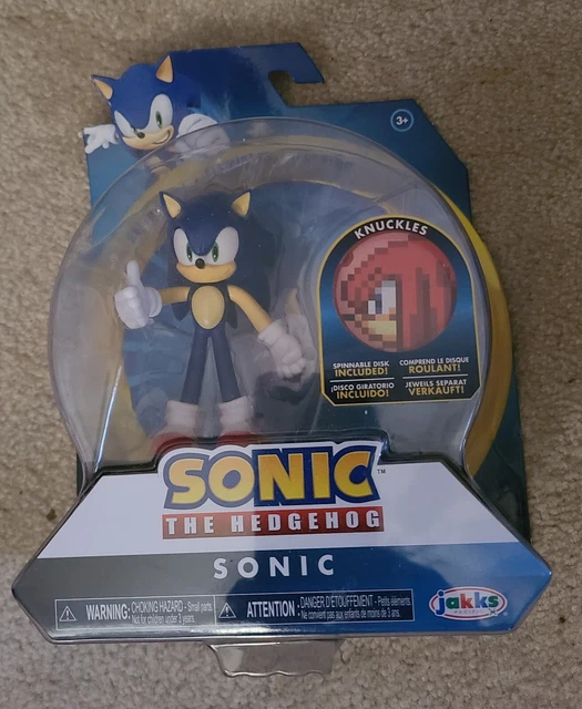FIGURINE SONIC THE Hedgehog With Spinnable Knuckles Disk 4 pouces Jakks ...
