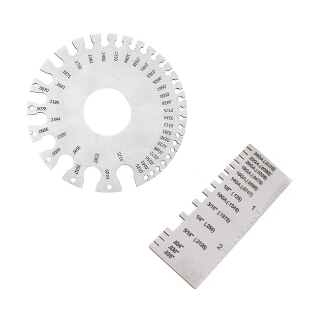 SHEET THICKNESS GAUGE Welding Gage Soldering Inspection Tools Stainless ...