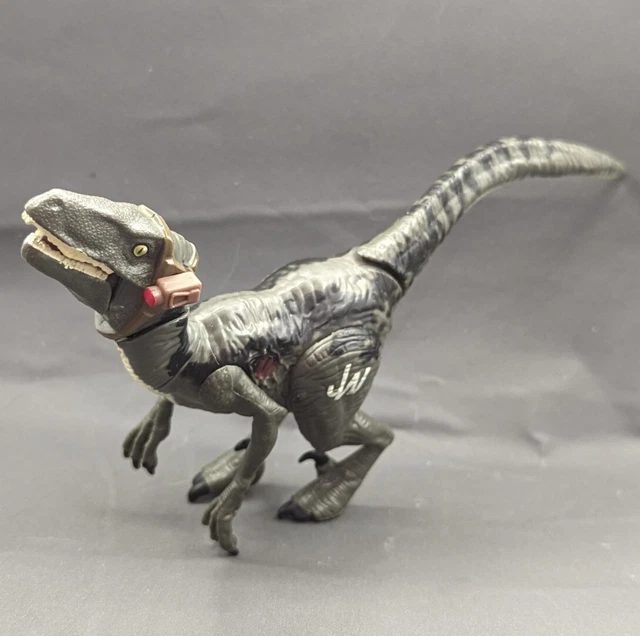 JURASSIC WORLD DINO Hybrid Alpha Velociraptor Blue Raptor Action Figure ...