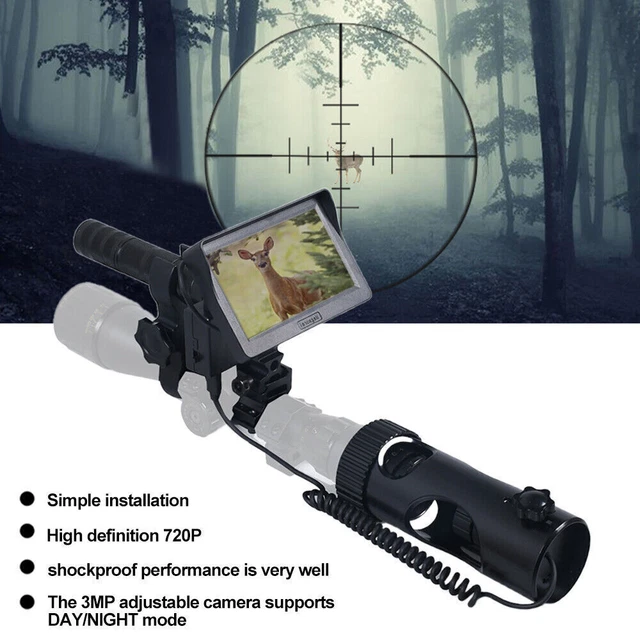 MEGAOREI 2 NIGHT Vision Scope Camera Laser IR Riflescope HD Hunting ...