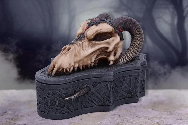 NEMESIS NOW DRAGON Skull Box (Monte Moore) Negro, 17,7cm EUR 32,73 ...