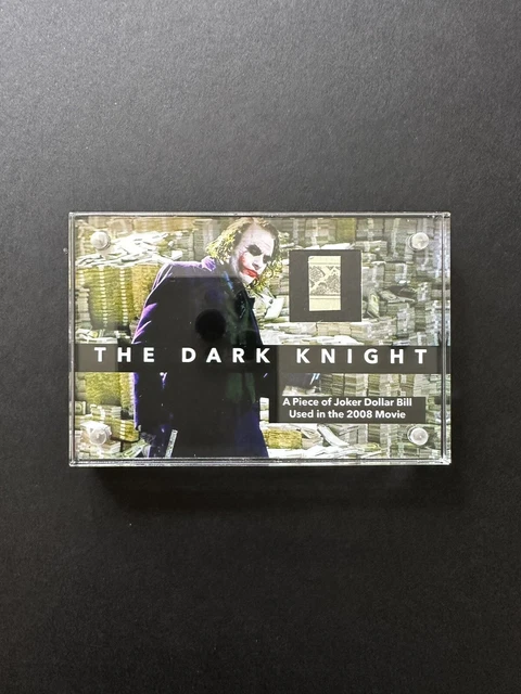 THE DARK KNIGHT (2008) - RARE PROP MINI DISPLAY w/COA BATMAN £39.95 ...