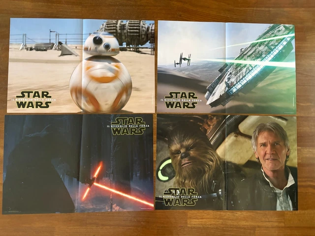 27S,SET 4 FOTOBUSTE Star Wars Il risveglio della Forza,Force Awakens ...