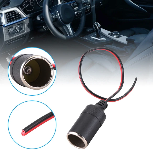 12V/24V CAR CIGARETTE Lighter Charger Cable Female Socket Plug ...