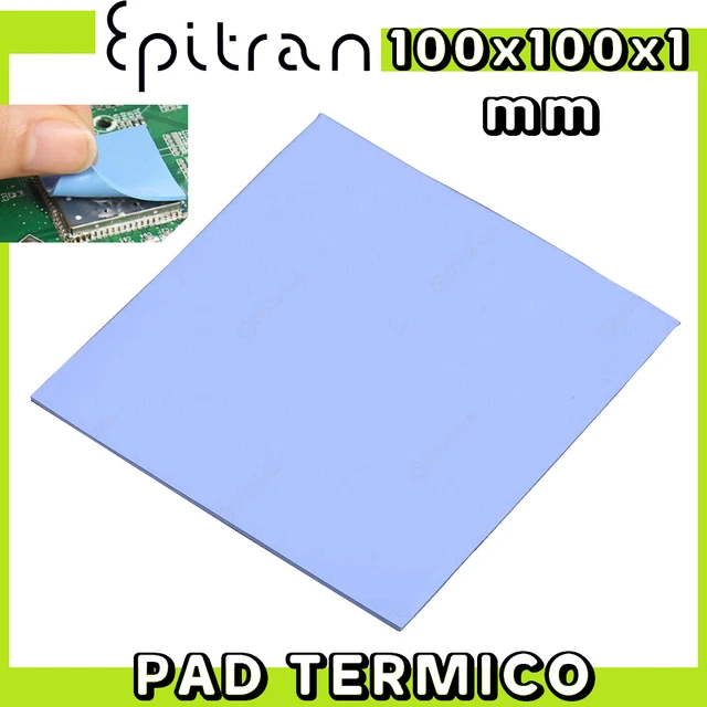 PAD TERMICO THERMAL cpu gpu pasta termica 100x100x1mm alta dissipazione ...