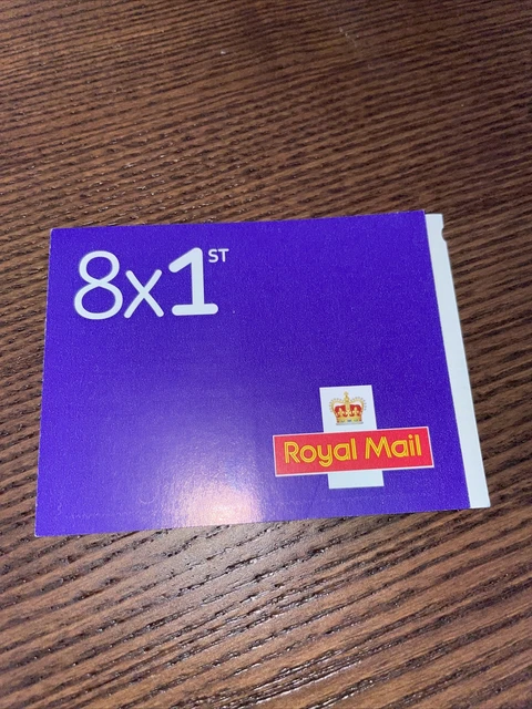 BOOK OF 8 x 1st First Class Stamps New Style With Barcodes Brand New £7 ...