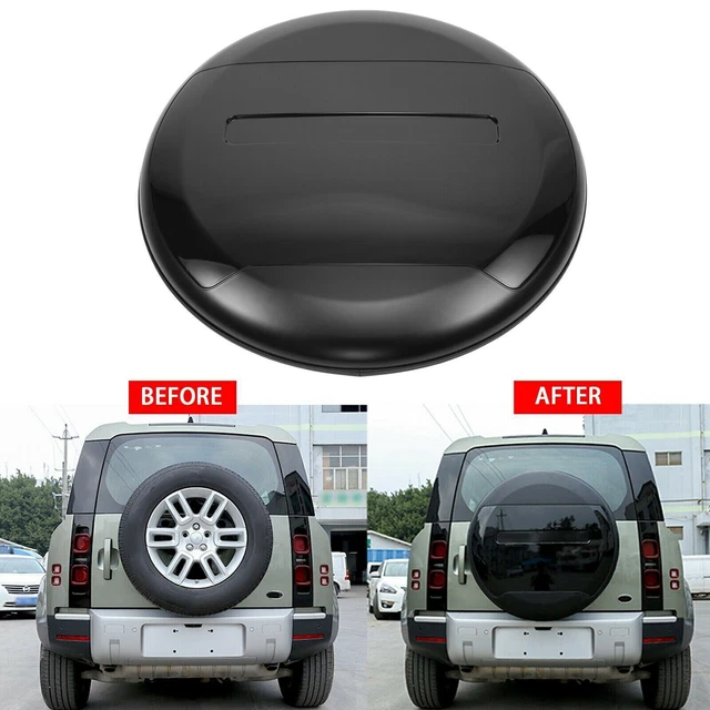 FOR LAND ROVER Defender L663 90 110 Gloss Blk Rear Spare Wheel Tyre ...