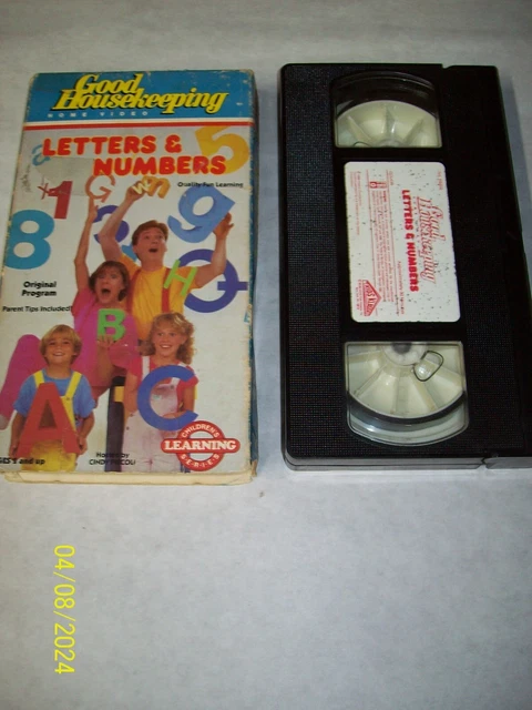 GOOD HOUSEKEEPING Letters & Numbers VHS Children's Learning Video ...