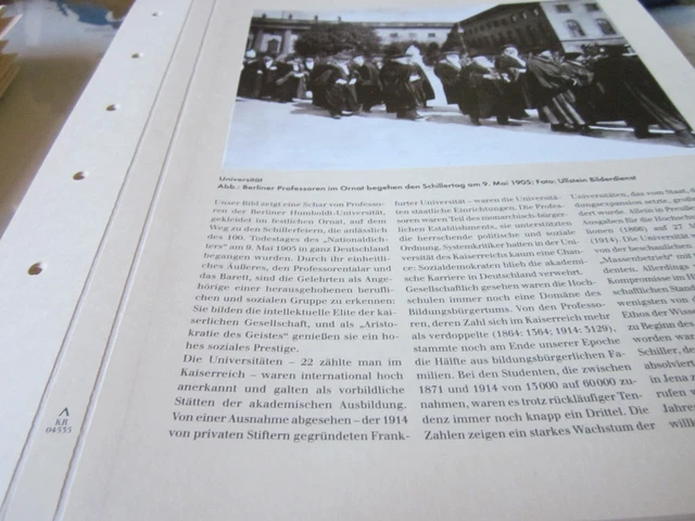 KAISERREICH ARCHIV N4 4535 Universität Schillertag Berliner Professoren ...