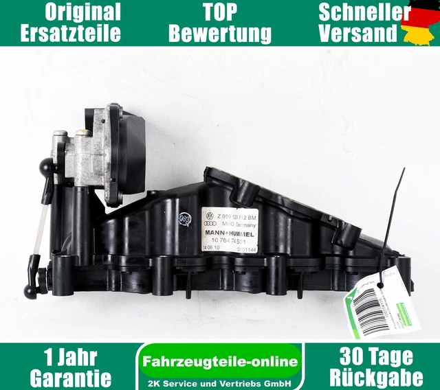 VW PHAETON 3D 059129086L Ansaugbrücke Drallklappen Stellmotor rechts 3. ...