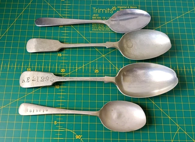 WW2 BRITISH MILITARY Issue Spoons , British Army Cutlery X4 £23.99 ...