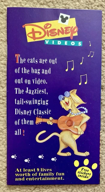 VINTAGE RARE WALT Disney VHS - Checklist Leaflet - Including Aristocats ...